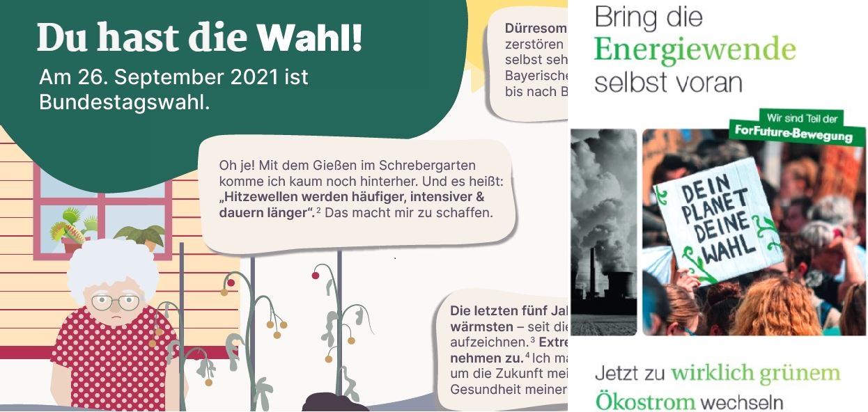Flyer verteilen zur Bundestagswahl
